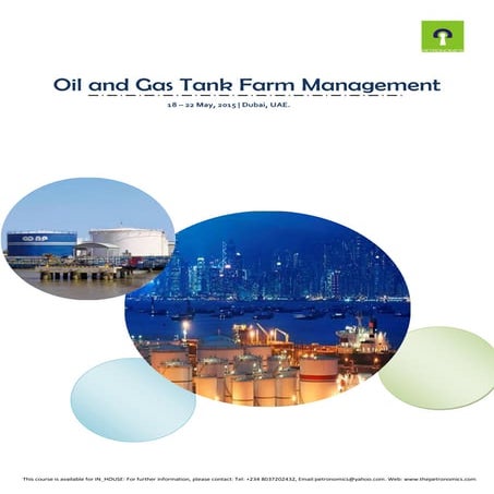 Oil and gas tank farm management may, dubai | PDF