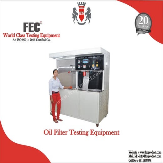 Testing/Manufacture/Oil filter testing equipment | PPT