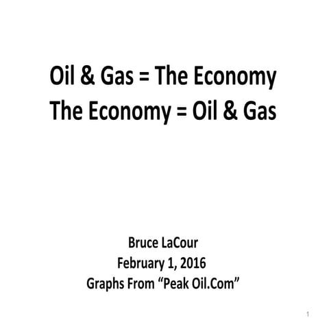 Oil & gas = economy economy = oil &gas february 2016 | PPT