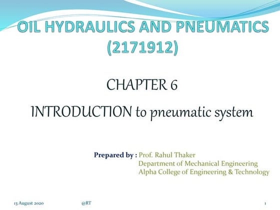 Chapter 1 introduction to pneumatic | PPT
