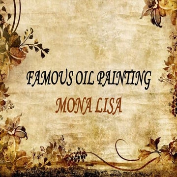 OIL PAINTING MONA LISA.pptx hjvgfjhngvufv | PPTX