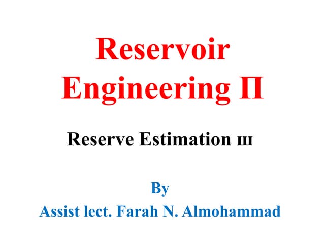 Reservoir Primary Recovery Mechanisms | PPTX