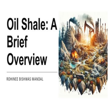 production of oil from shale | PPTX