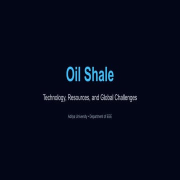 Shale Oil Presentation renewable energy .pptx
