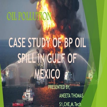 Oil spill | PPTX