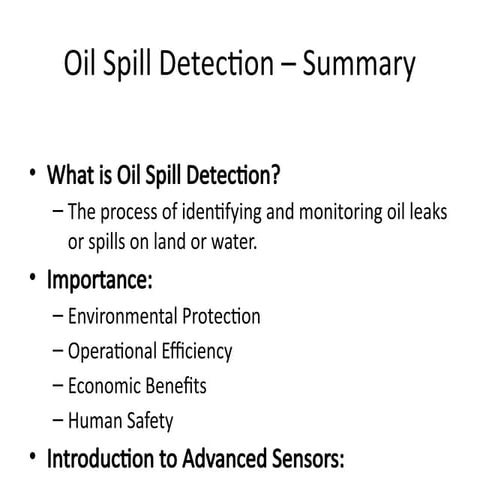 Oil_Spill_Detection_Summary.pptx________ | PPTX