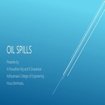 Oil spills | PPT