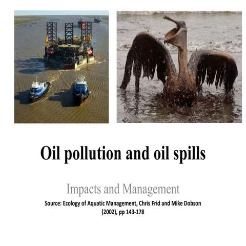 Oil spills and oil pollution | PPTX