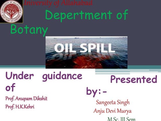 bioremediation of oil spills | PPT