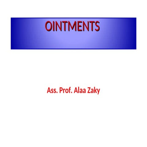 Ointments[1]. ppt | PPT