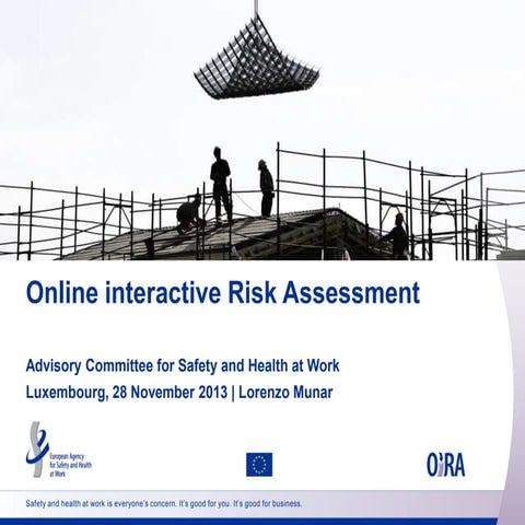 OiRA - Online interactive Risk Assessment - an overview of the project ...