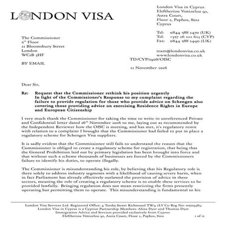 Response to the OISC | PDF