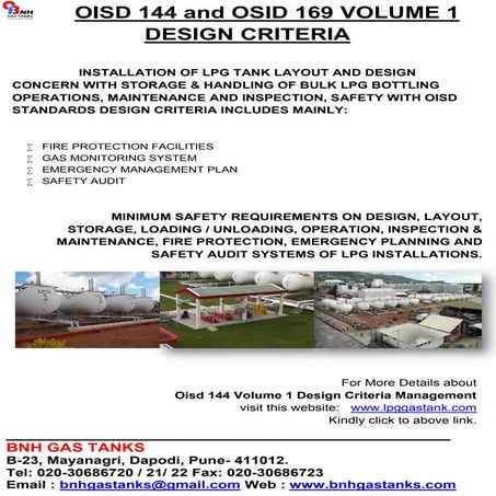 OISD 144 And OISD 169 Volume 1 Design Criteria | PDF
