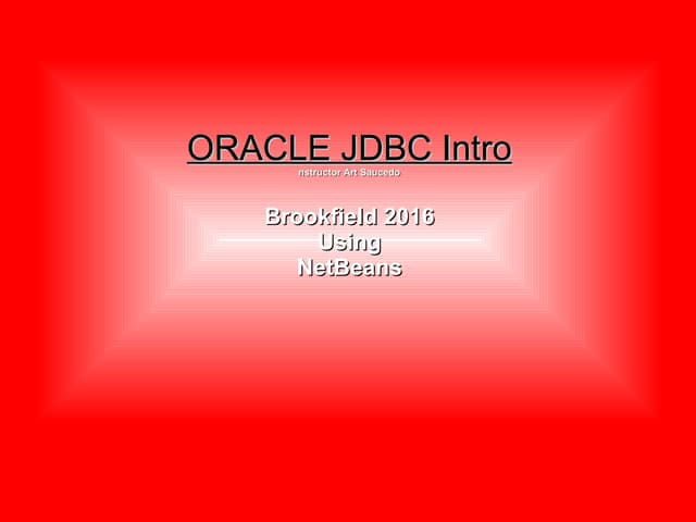 Ojdbc Ppt Programming Languages Computing