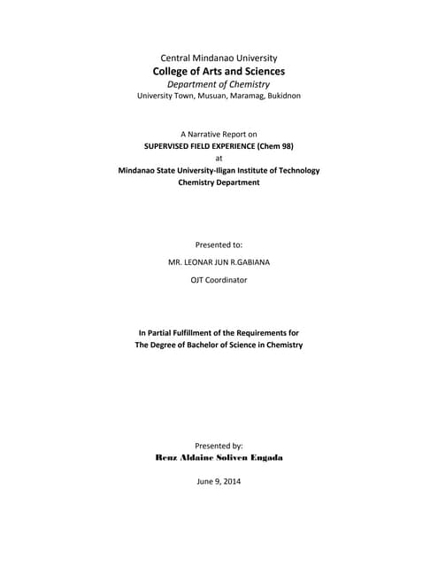 OJT REPORT (PDF FORMAT) | PDF