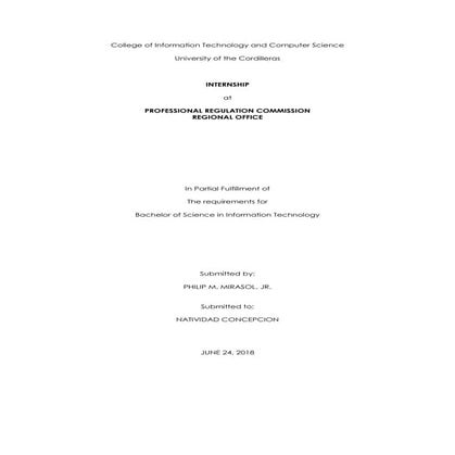 OJT REPORT (PDF FORMAT) | PDF