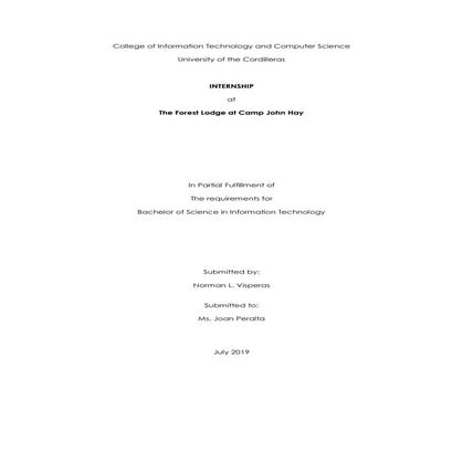 Ojt report | PDF