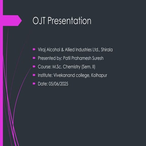 OJT presentation Prathamesh.pptx jitendra | PPTX