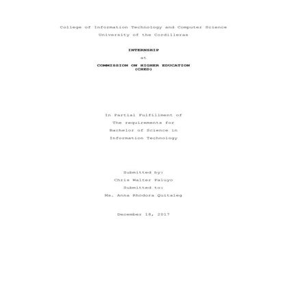 Computer Science Internship Report PDF Leena AI | PDF