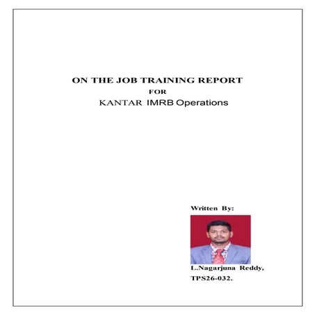 Ojt report on kantar imrb | DOCX