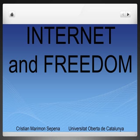 internet & freedom | PPTX