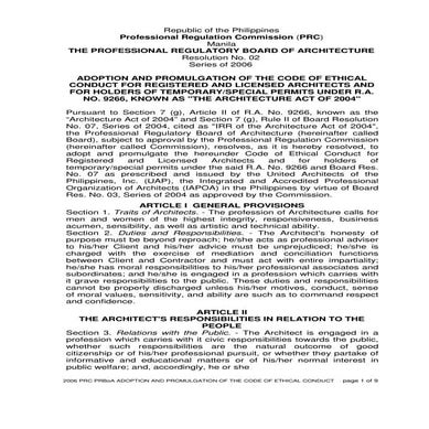 Ok2006 codethics | PDF