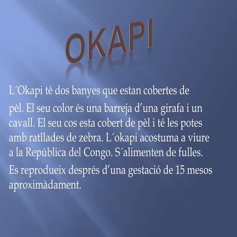 Okapi | PPT