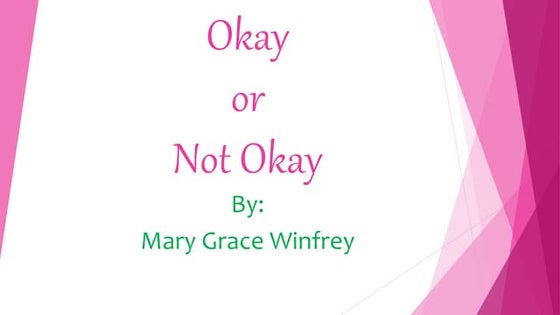 Okay or Not OkaySituations | PPTX