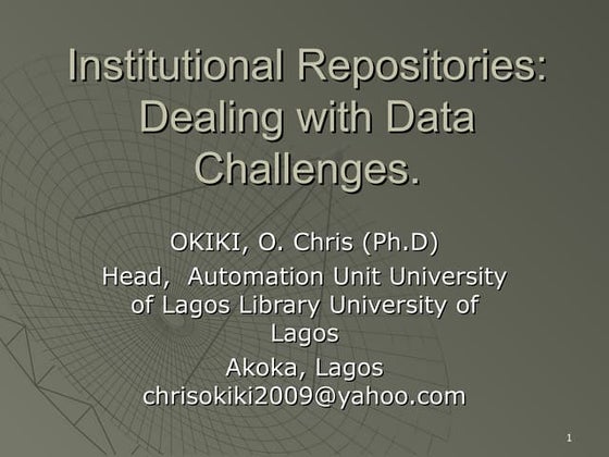 Institutional repositories | PPTX