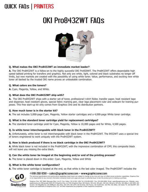 OKI Pro8432WT Buyer's Guide | PDF