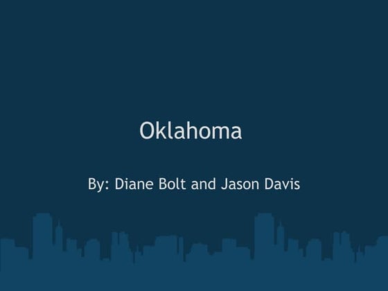 Oklahoma | PPTX | North America Travel | Travel Locations