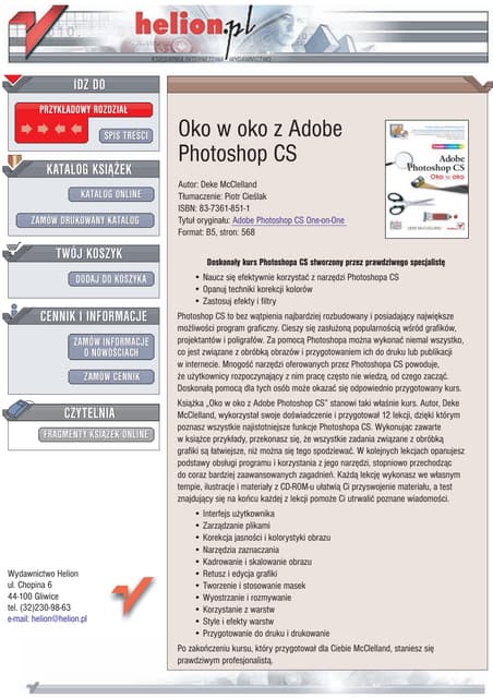 Photoshop CS3. Ćwiczenia praktyczne | PDF