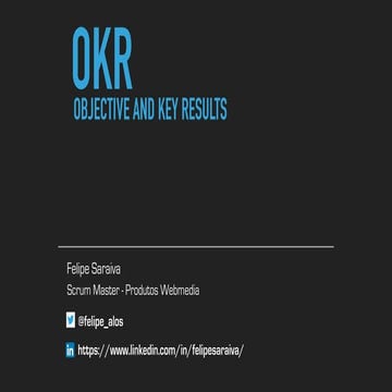 OKRs goal-setting system in a single infographic | PDF
