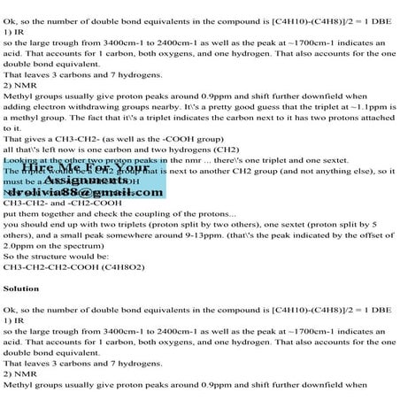 Ok, so the number of double bond equivalents in the compound is [C4H.pdf