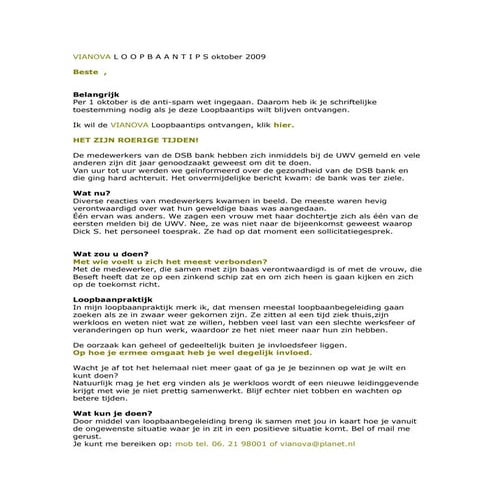COACH JE LOOPBAAN - met loopbaancheques | PDF
