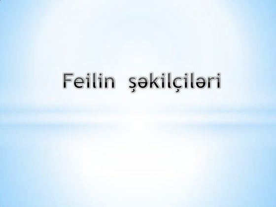 Azərbaycan dili felin şəkilləri | PPTX
