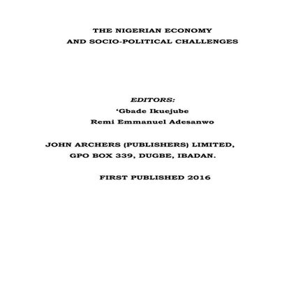 Religious Crisis as Bane of Economic Development in Nigeria | PDF