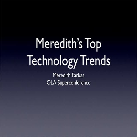 OLA Top Tech Trends | PDF