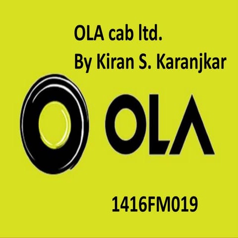 Ola cab | PPTX