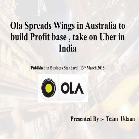 Ola Power point presentations for b com students | PDF