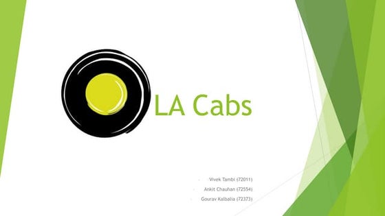 Ola Case Study | PPT