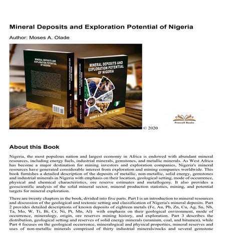 Mineral deposits and exploration potential of nigeria (flyer) | PDF