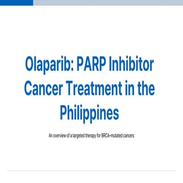 Olaparib 150mg Tablet uses and price in Philippines | PDF