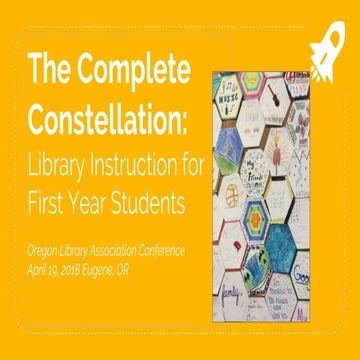 Library Instruction for First Year Students | PPTX