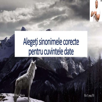 Olari marin. sinonimele cuvintelor. | PPSX