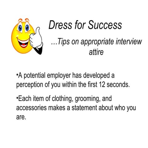Olc dress for success | PPT