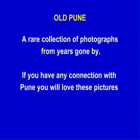 Old Pune | PPT