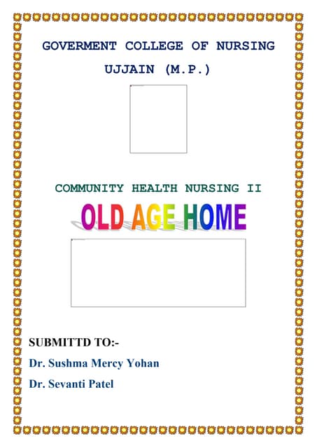 Old Age home | PPTX