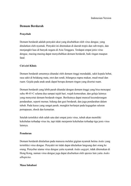 Apa itu denggi | PPT