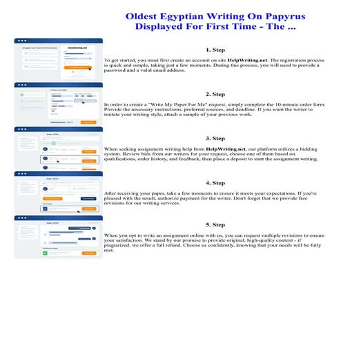Oldest Egyptian Writing On Papyrus Displayed For First Time - The | PDF